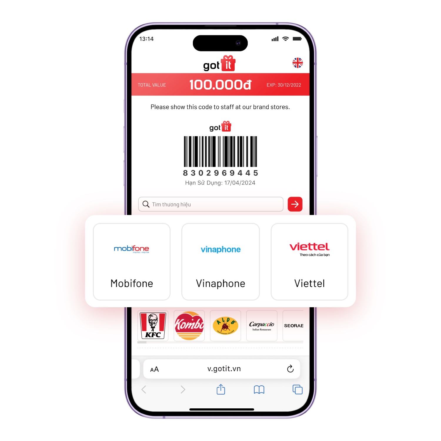 Hướng dẫn sử dụng voucher Got It